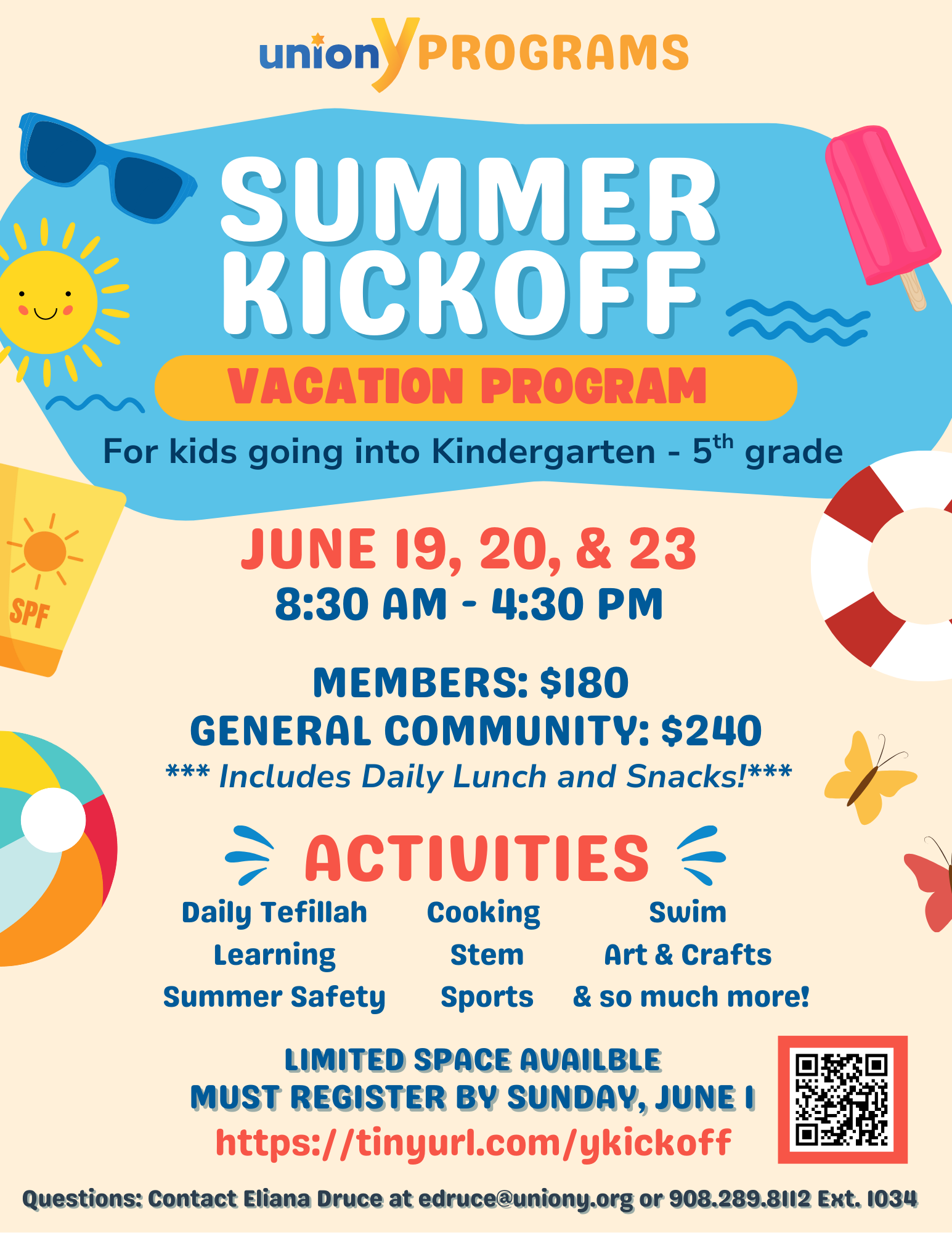Summer Kickoff 2025 Vacation Program | YM-YWHA of Union County